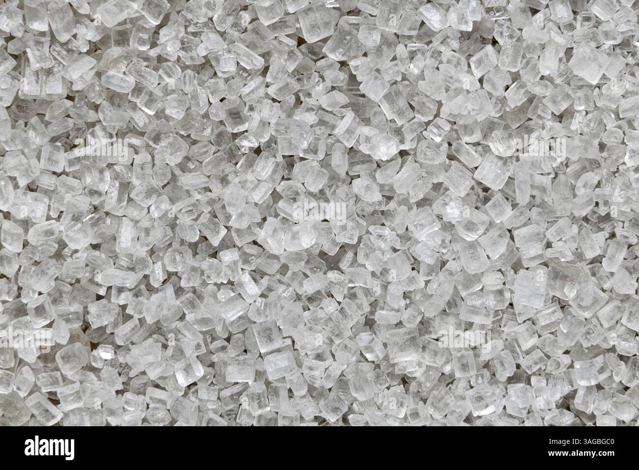 Salt Crystal Macro Texture. Abstract White Crystal Pattern. White Sugar ...