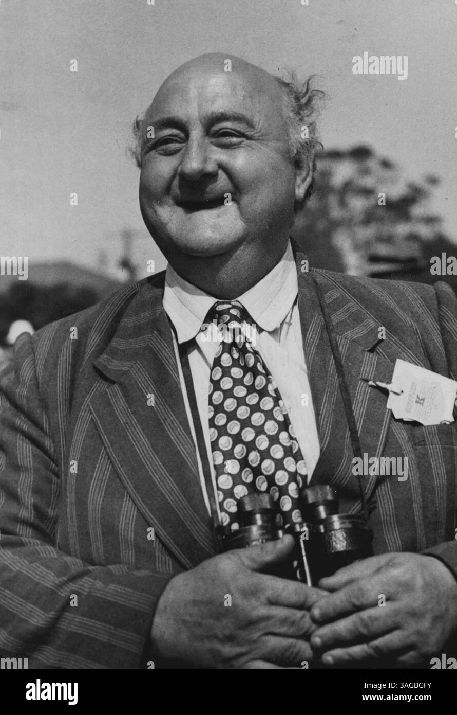 R.S Burnstein - Owner Race Horse. February 01, 1952 Stock Photo - Alamy