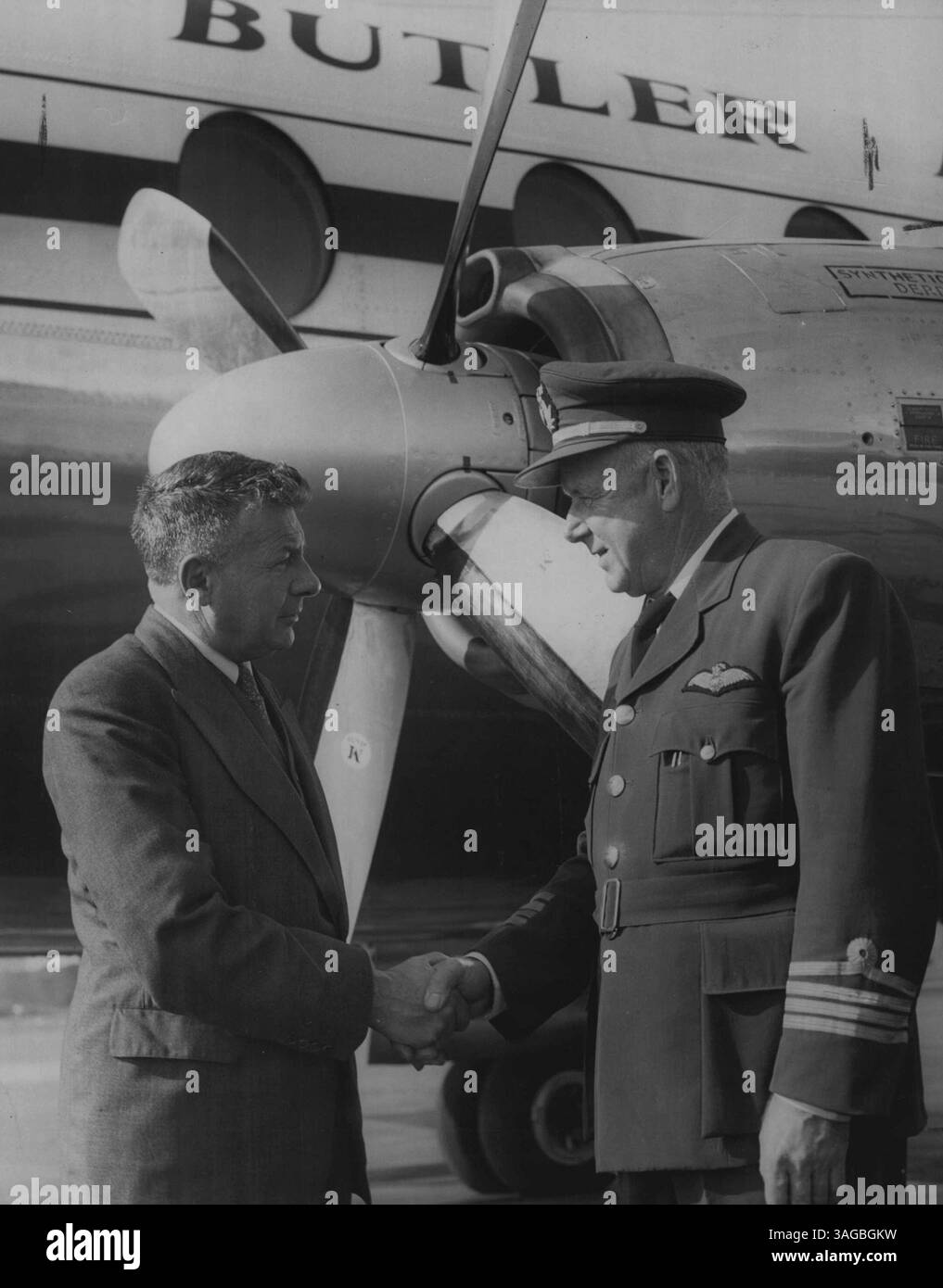 New viscount arrives for Butler From UK at Mascot.. Mr a Butler ...