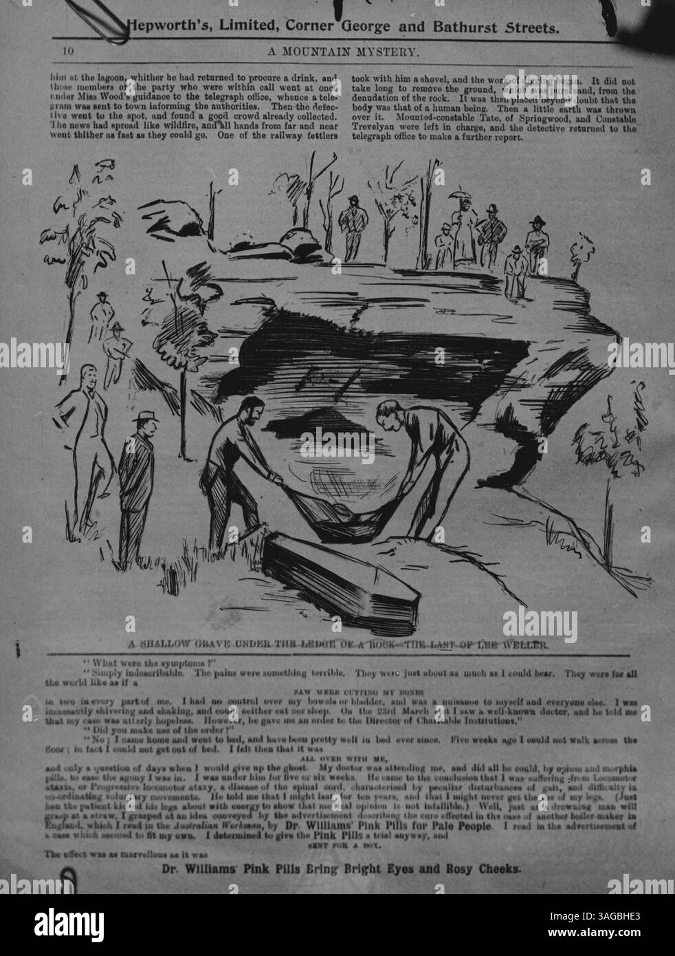 A shallow grave under the ledge of a rock - the last of Lee Weller ...