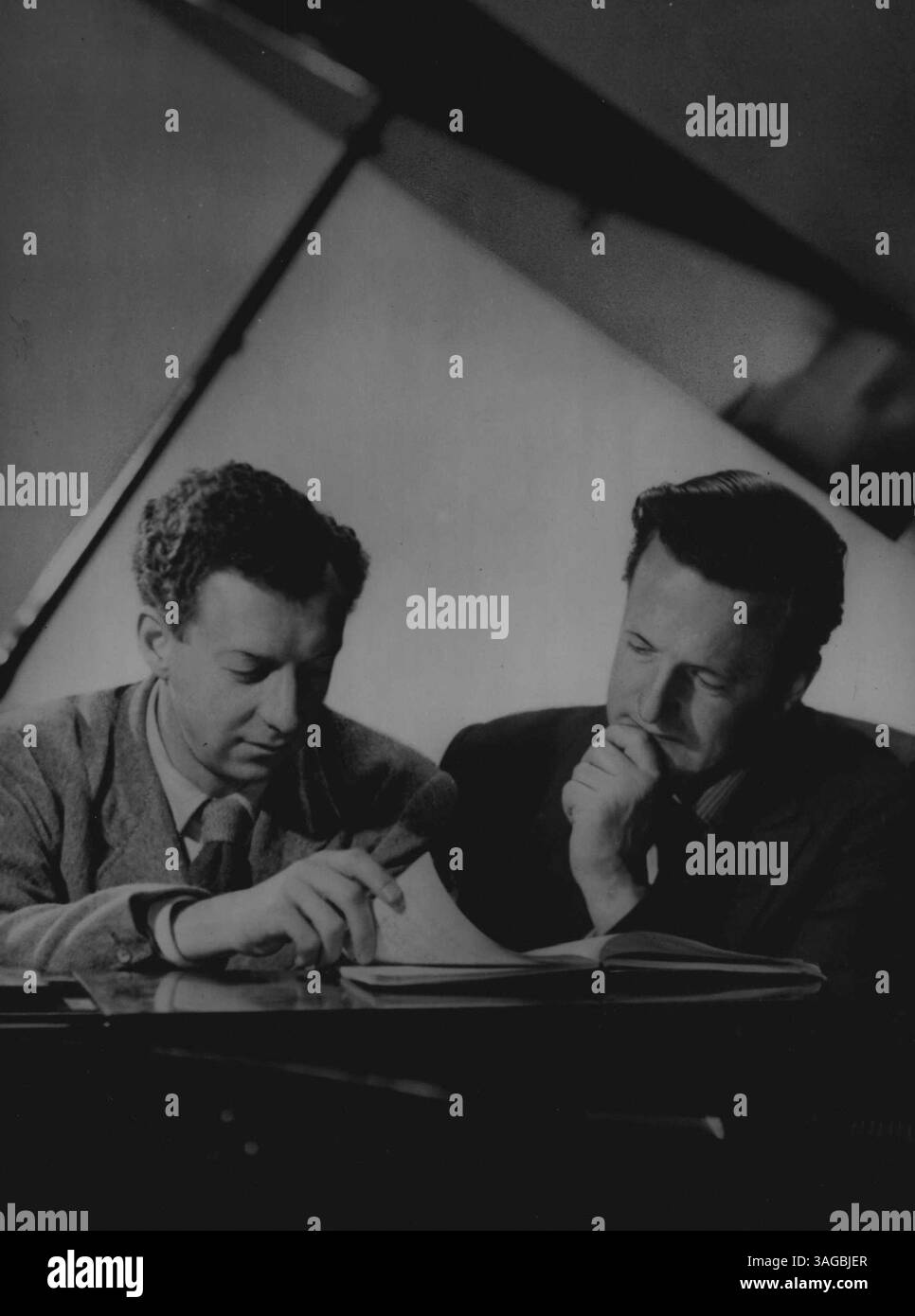 Benjamin Britten British Composer and Peter Pears Singer. April 07 ...
