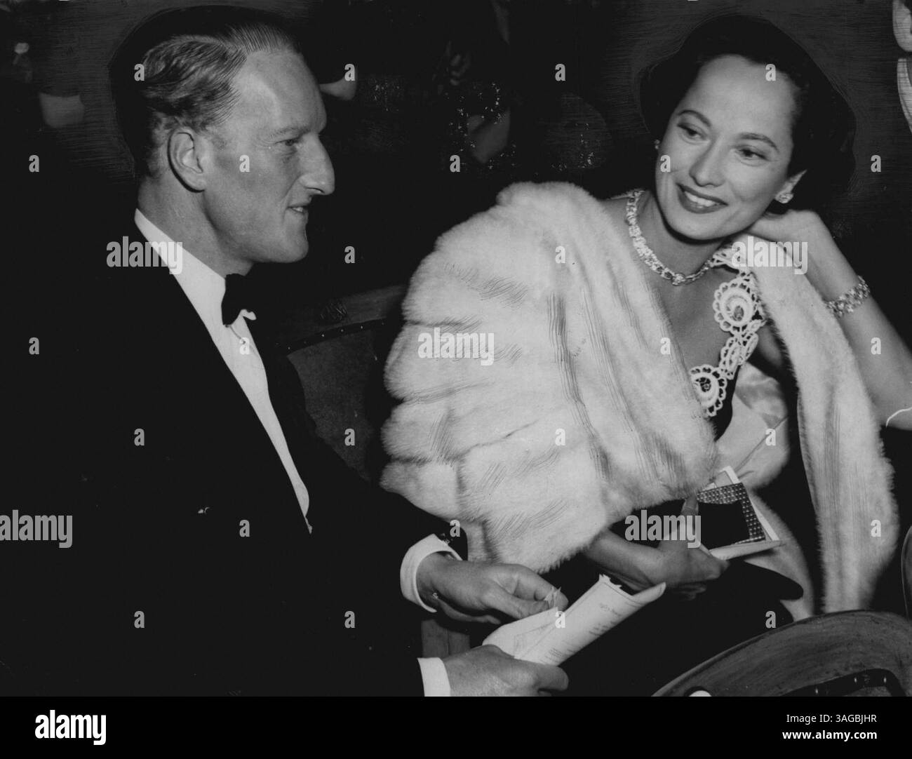 Photo Shows:- Tonight's photograph of the earl of Dalkeith and Merle ...