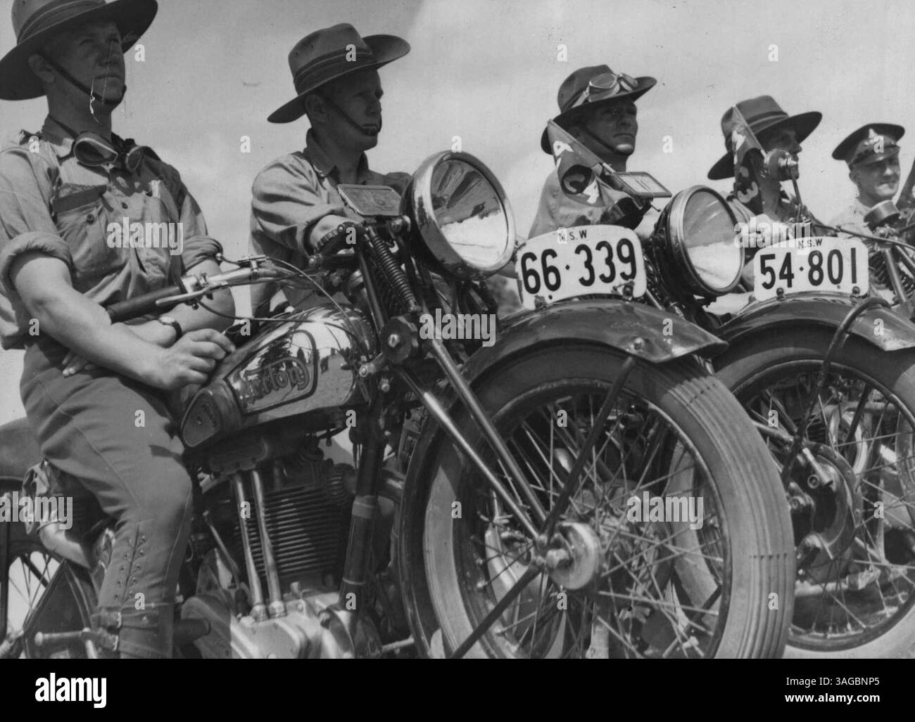 Despatch Riders - A.I.F. November 18, 1939 Stock Photo - Alamy