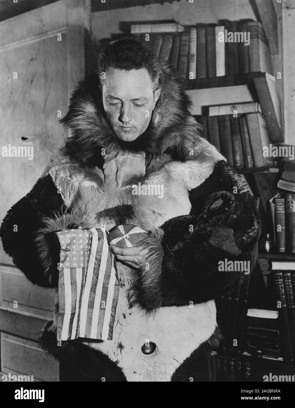 With the Byrd Expedition in the Antarctic. Commander Byrd Dressed in ...