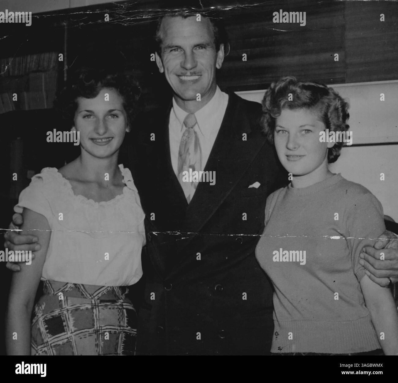 Taken at Colgate-Palmolive factory at Balmalin. L to R Miss Pat Wells ...
