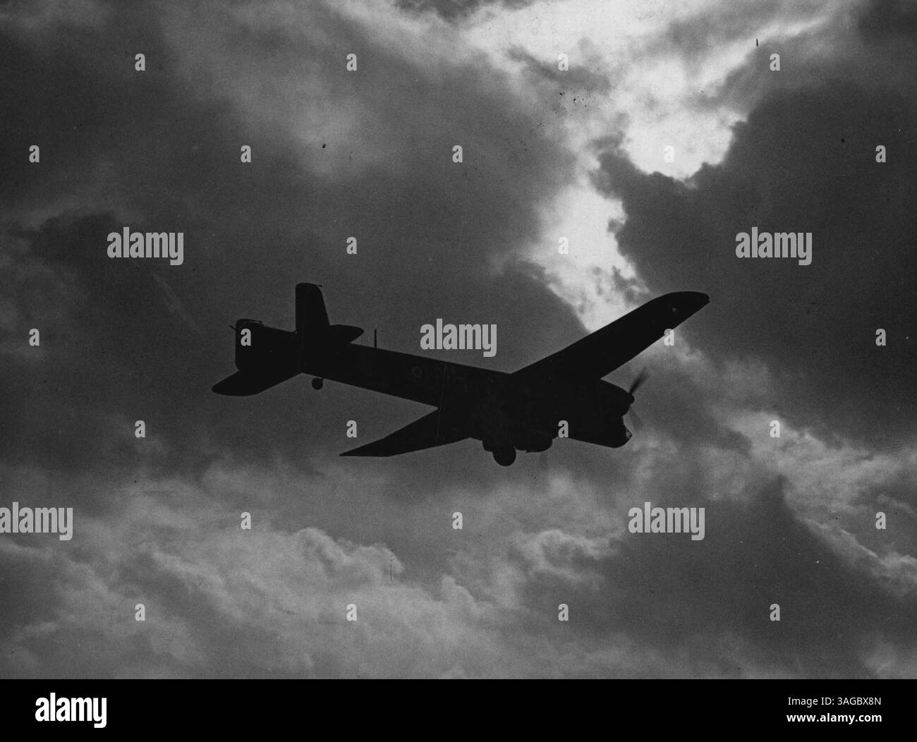 At A Whitley Bomber Station. - The Armstrong-Whitworth Whitley bomber is powered by two Rolls ...