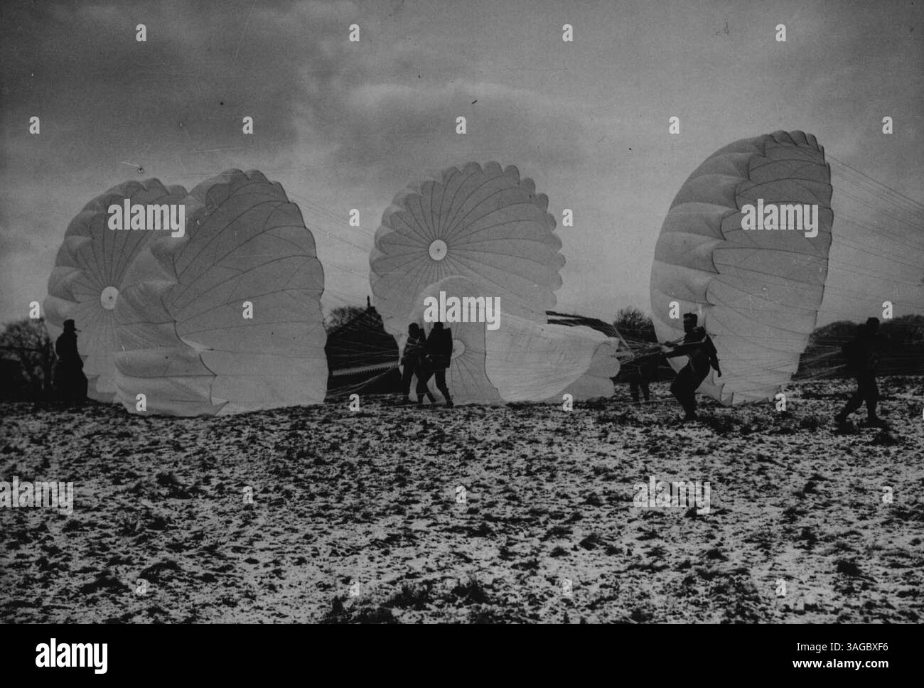 Britain's Paratroops. The Service Takes to silk --- Parachute troops on ...