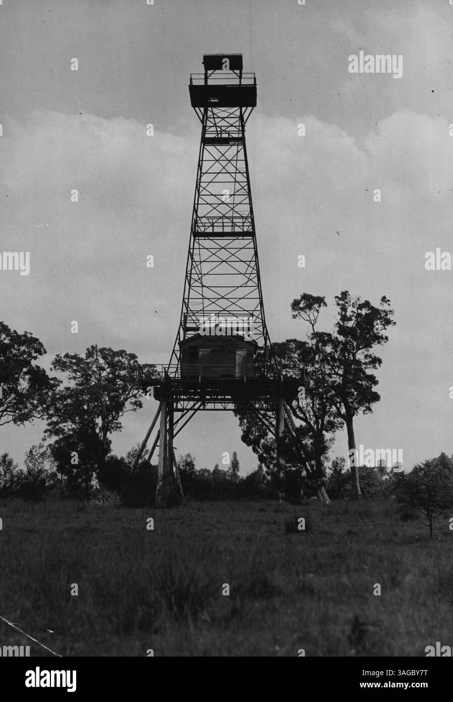 Guards tower at former German Concentration Camp at Holdsworth. June 24 ...