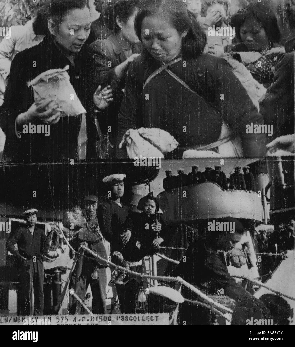 War refugees china Black and White Stock Photos & Images - Alamy