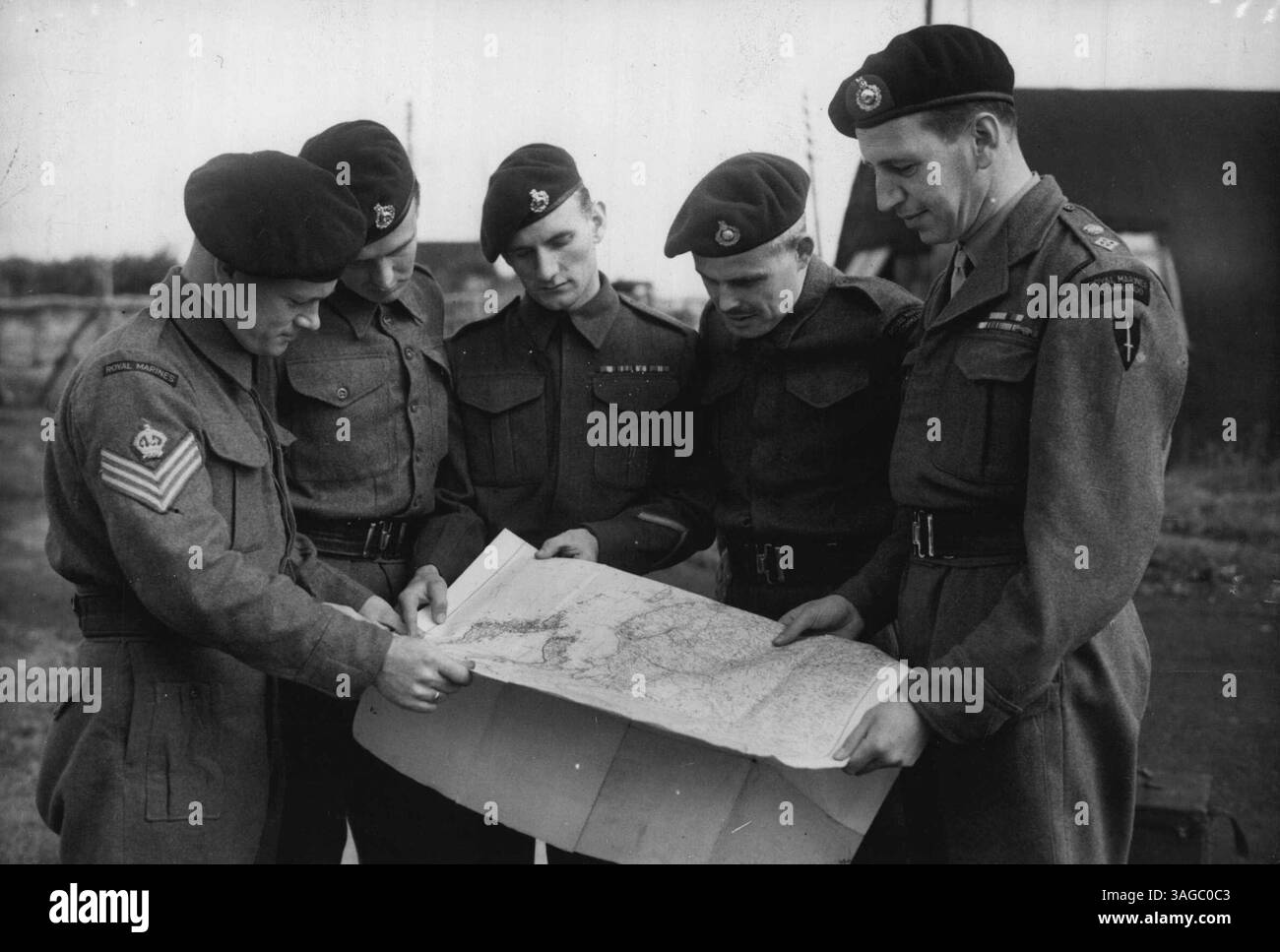 Marine Commando Men Get Ready For Korea -- Members of the Commando ...