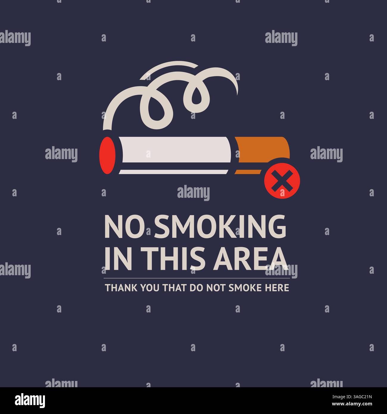 No smoking sticker, label no smoking in this area Stock Vector Image ...
