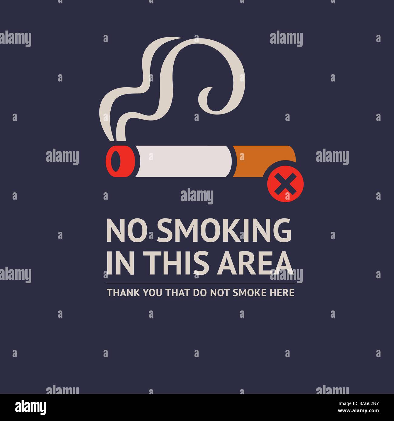 No smoking sticker, label no smoking in this area Stock Vector Image ...
