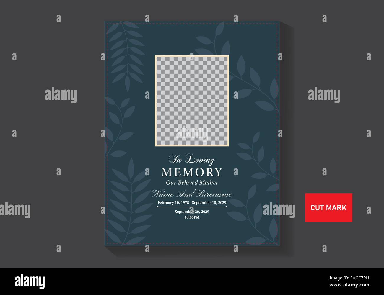 Memorial Funeral Flyer Templates illustration Stock Vector Image & Art ...