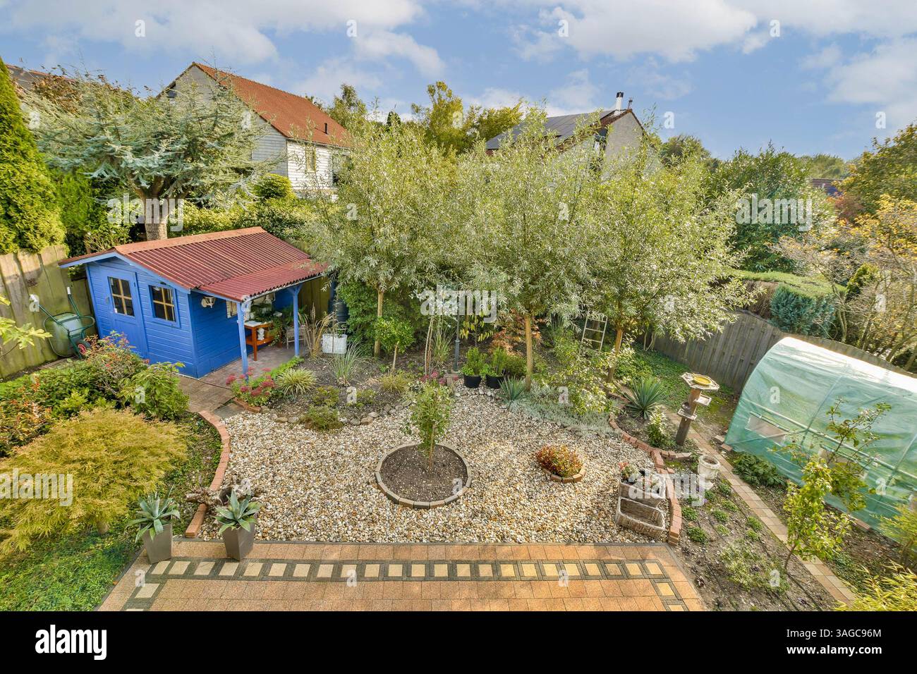 Garden design aerial view hi-res stock photography and images - Alamy