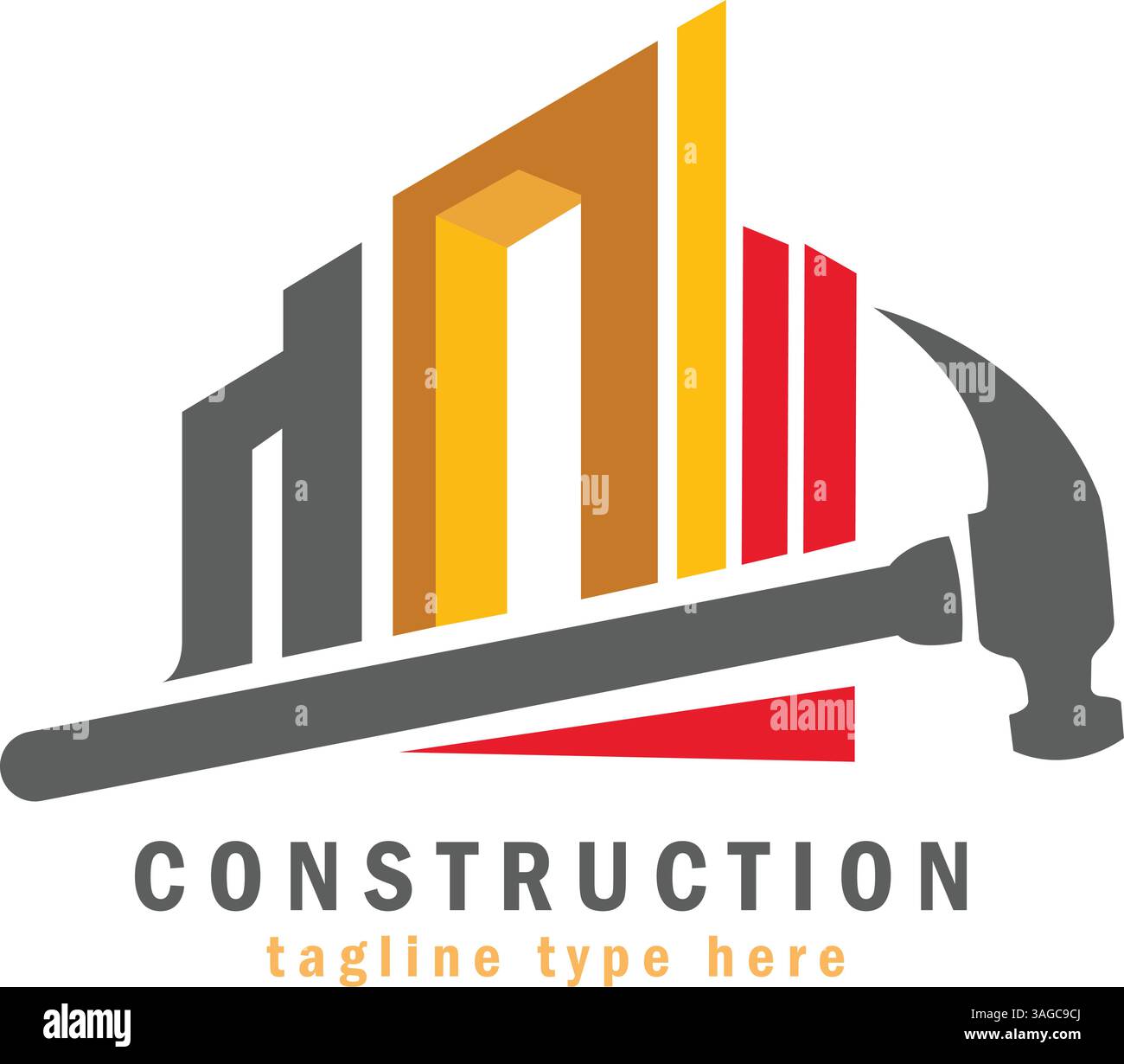 Construction and Real Estate company logo design Stock Vector Image & Art - Alamy