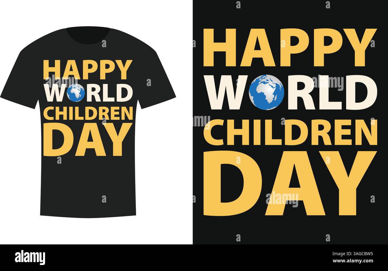 Universal children’s day t shirt design Stock Vector Image & Art - Alamy