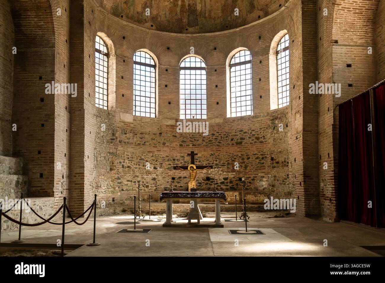 Inside of Rotunda of Galerius, one of the earliest Christian monuments ...