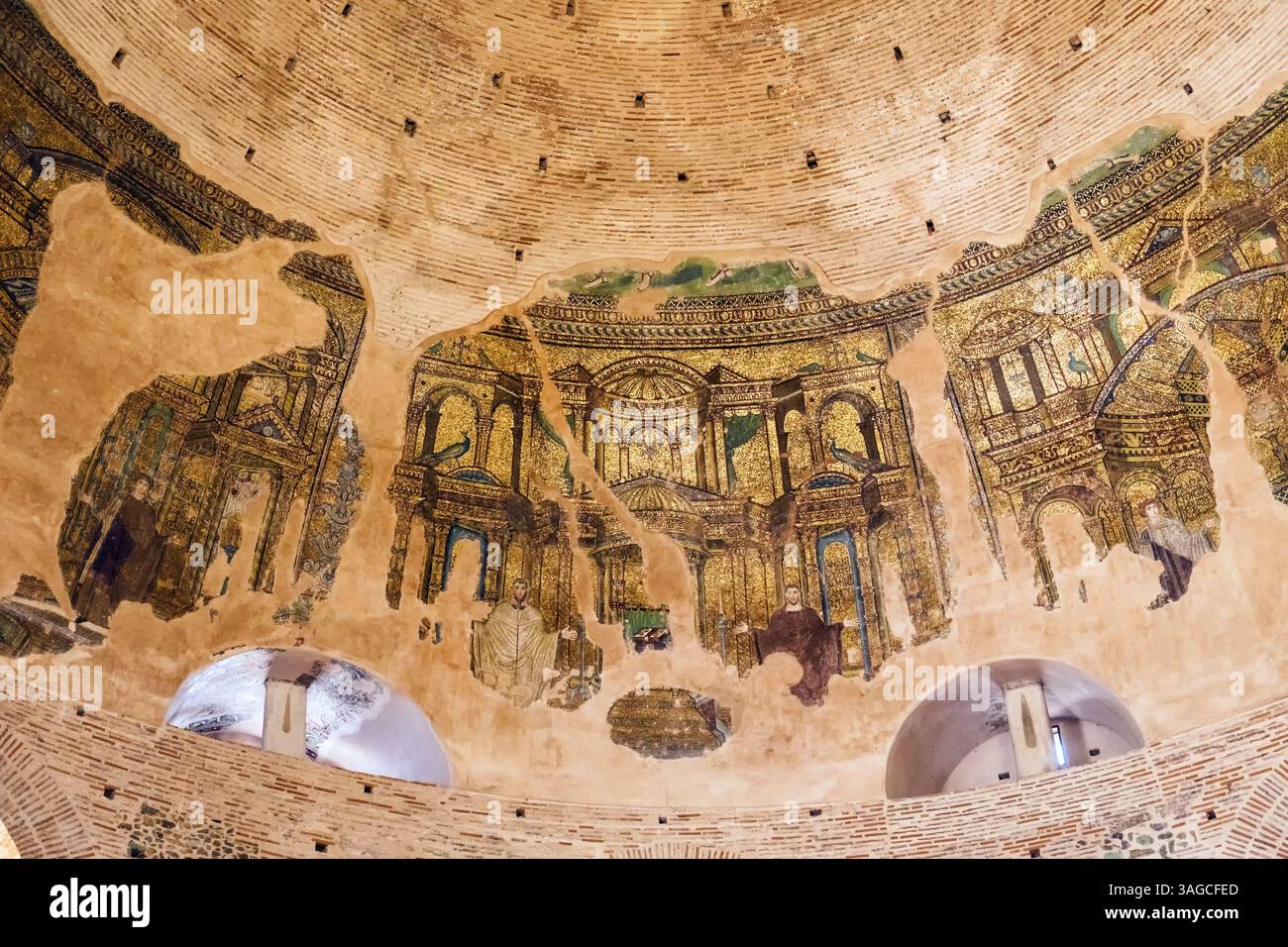 Inside of Rotunda of Galerius, one of the earliest Christian monuments ...