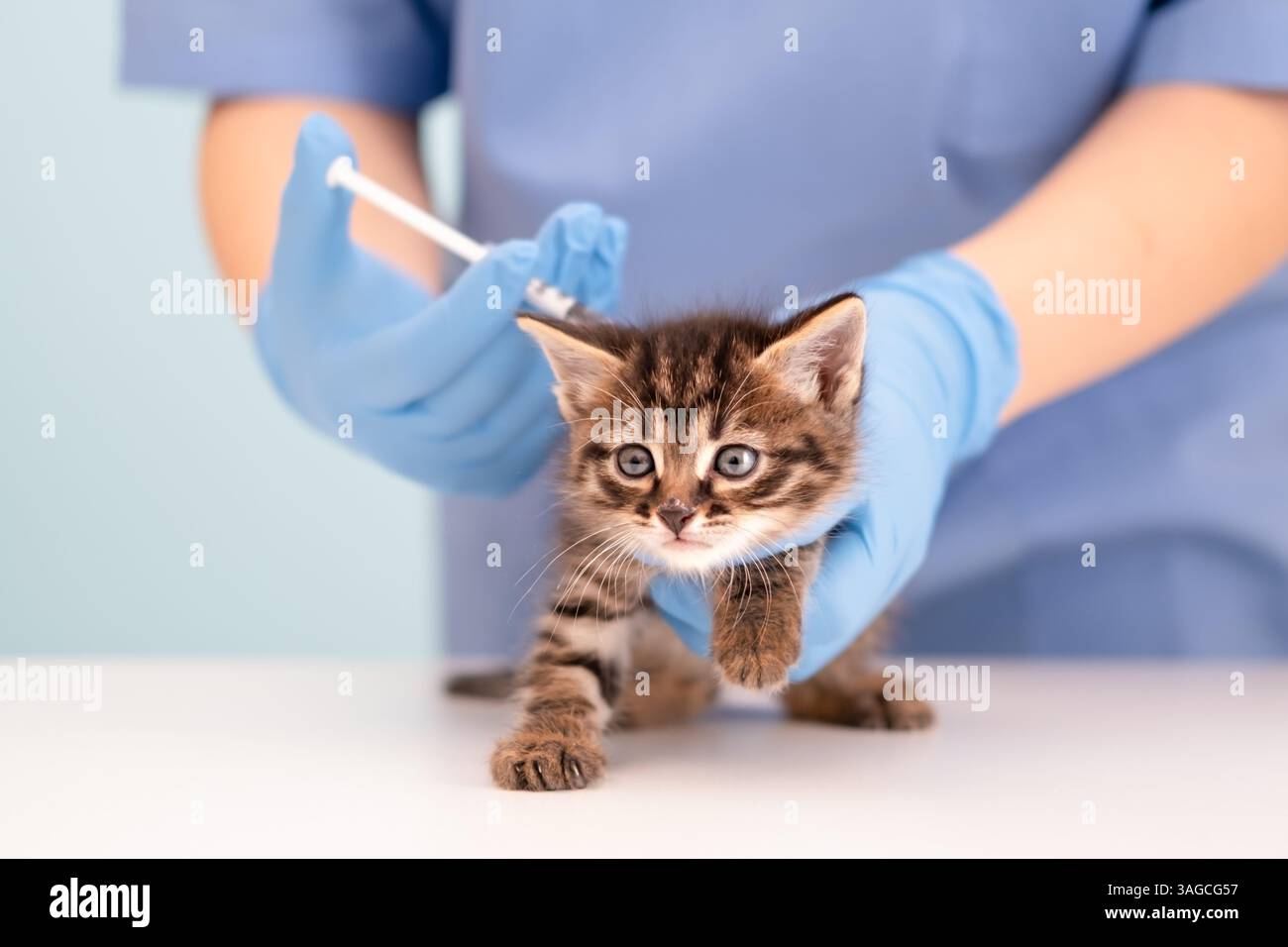 Doctor nurse gives injection hi-res stock photography and images - Alamy