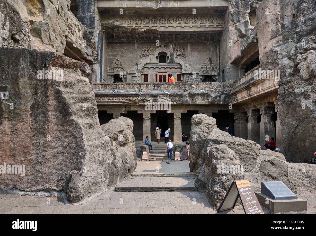 Ellora Chaitya Cave No. 10, Ellora Hoehlen, Aurangabad, Indien, Asien ...