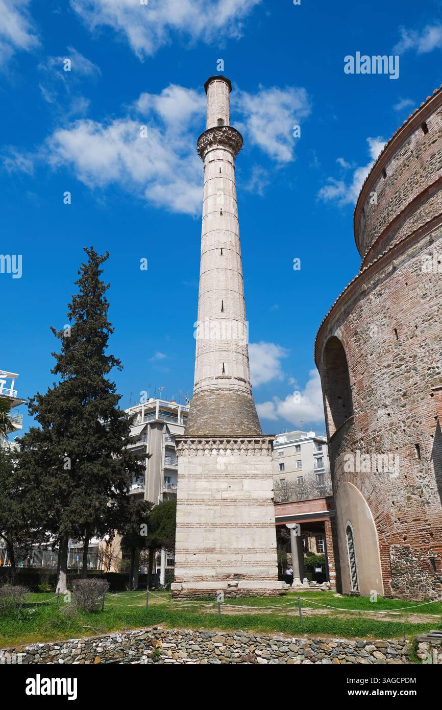 Minaret of Rotunda of Galerius, one of the earliest Christian monuments ...