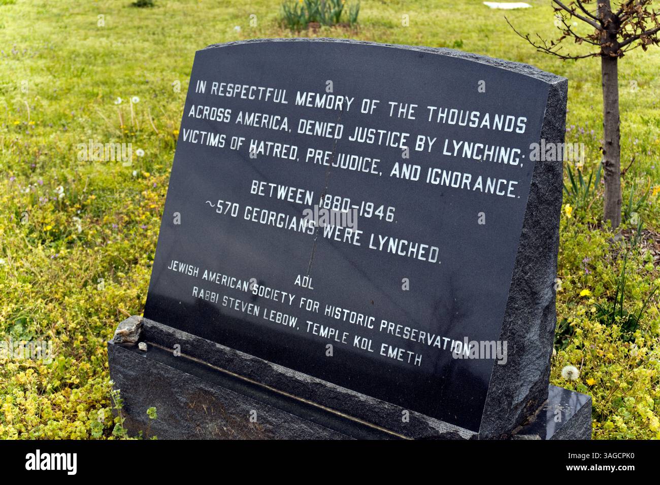 The National Anti-Lynching Memorial on the site of the 1915 lynching of ...