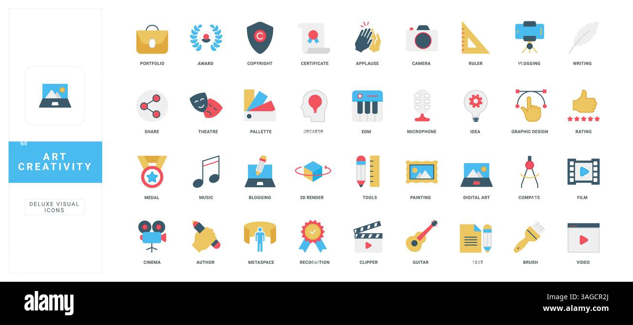 Graphic design and artwork, art creativity of digital project ...