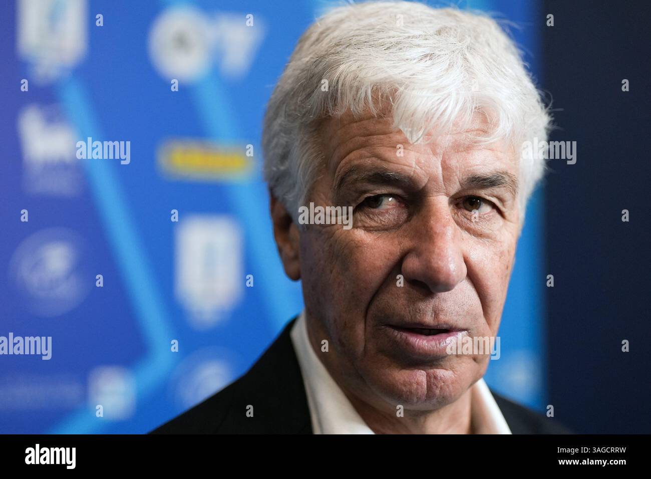 Atalanta's head coach Gian Piero Gasperini during the EA Sports FC ...