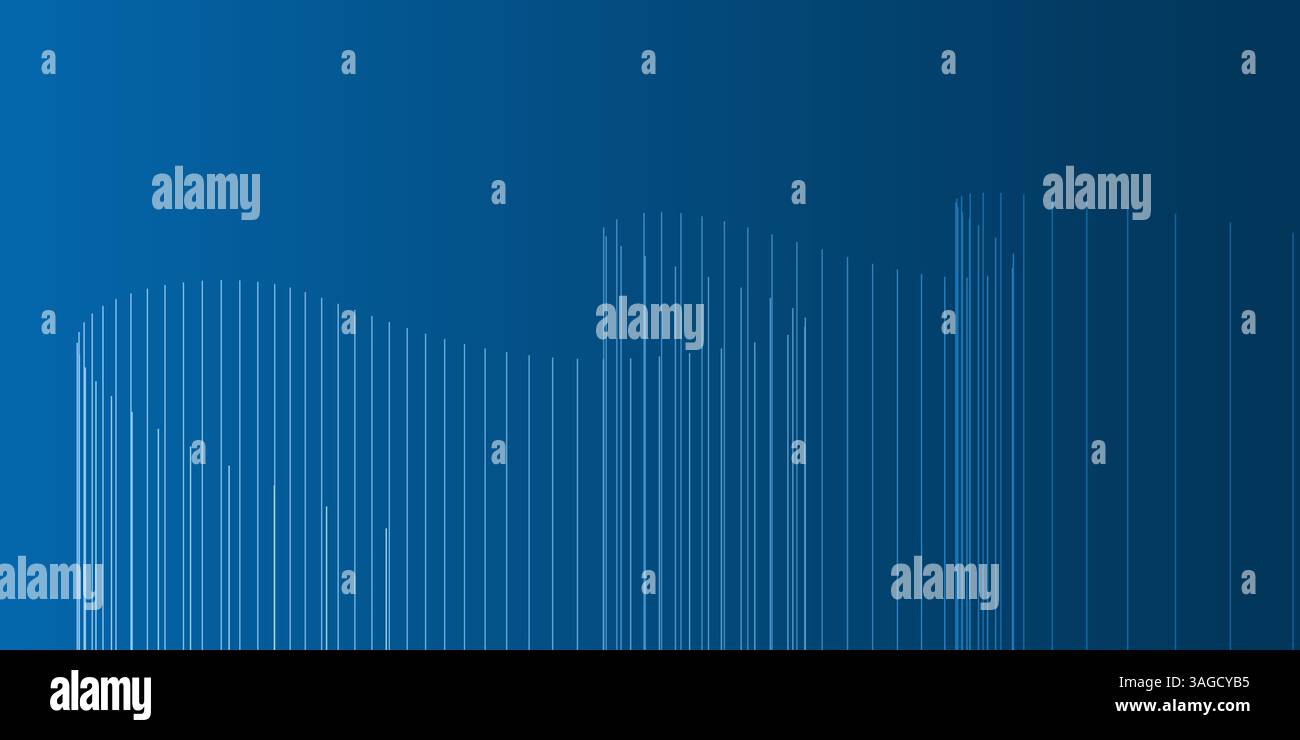 A sleek dark blue abstract background with wave lines and smooth ...