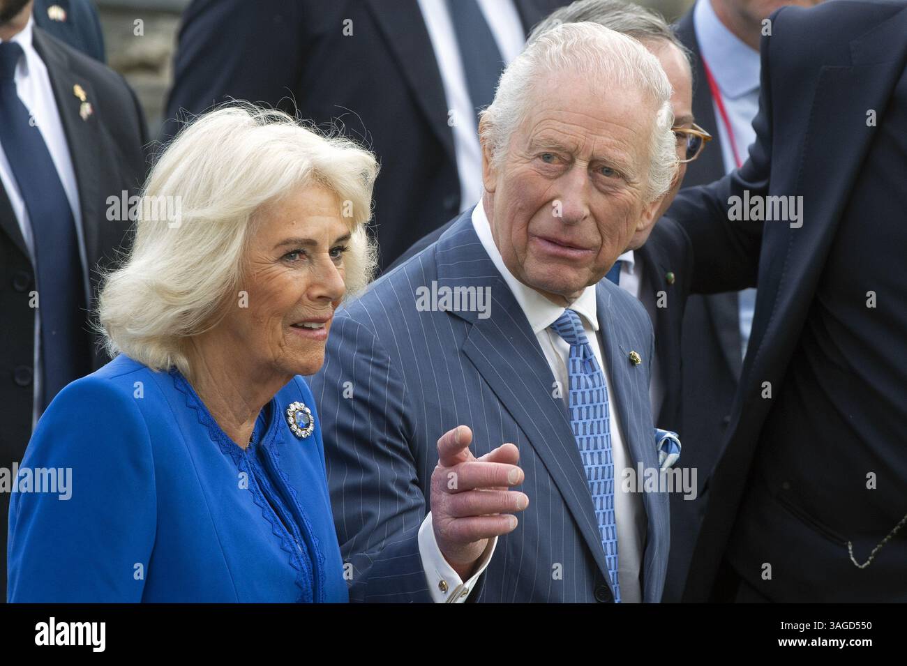 **NO LIBRI** Italy, Rome,Vatican 2025/4/8 King Charles III and Queen ...