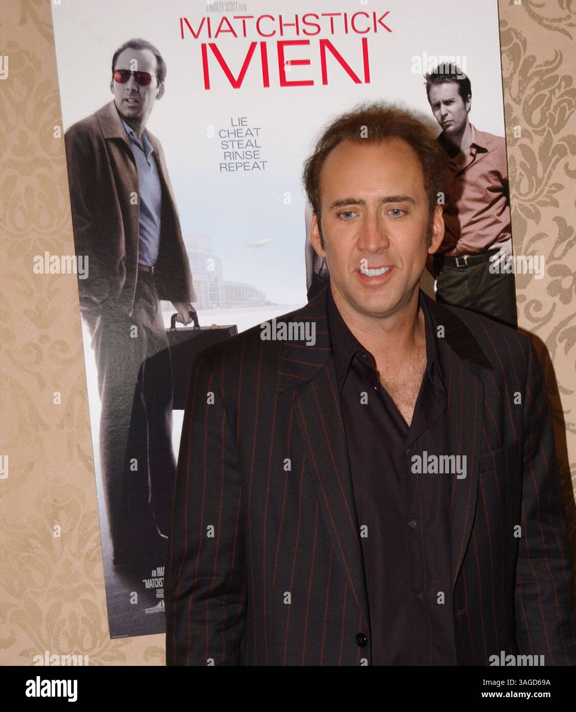 Actor NICOLAS CAGE star of the film 'Matchstick Men' at the Boston Film ...