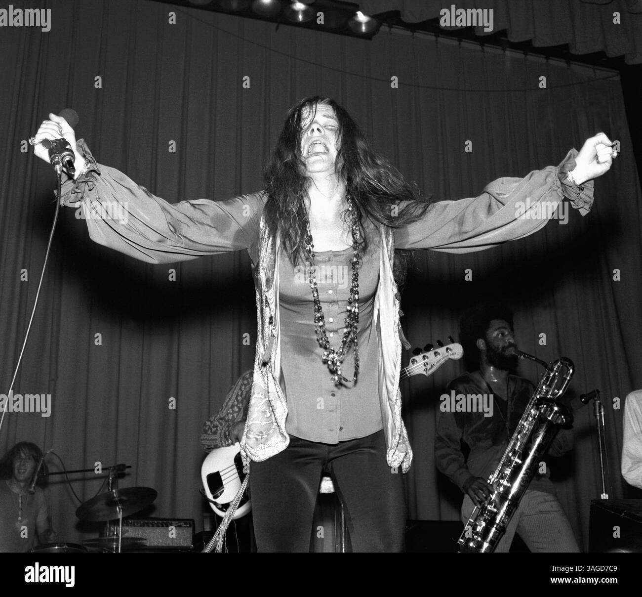 Aug 23, 1969; Asbury Park, NJ, USA; Musician JANIS JOPLIN in concert at ...