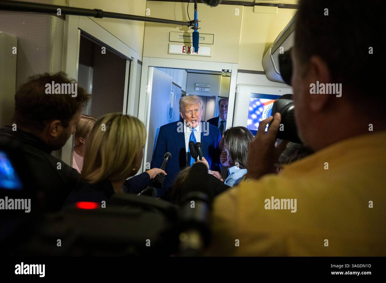 President Donald Trump plays golf in the Senior Club Championship at ...