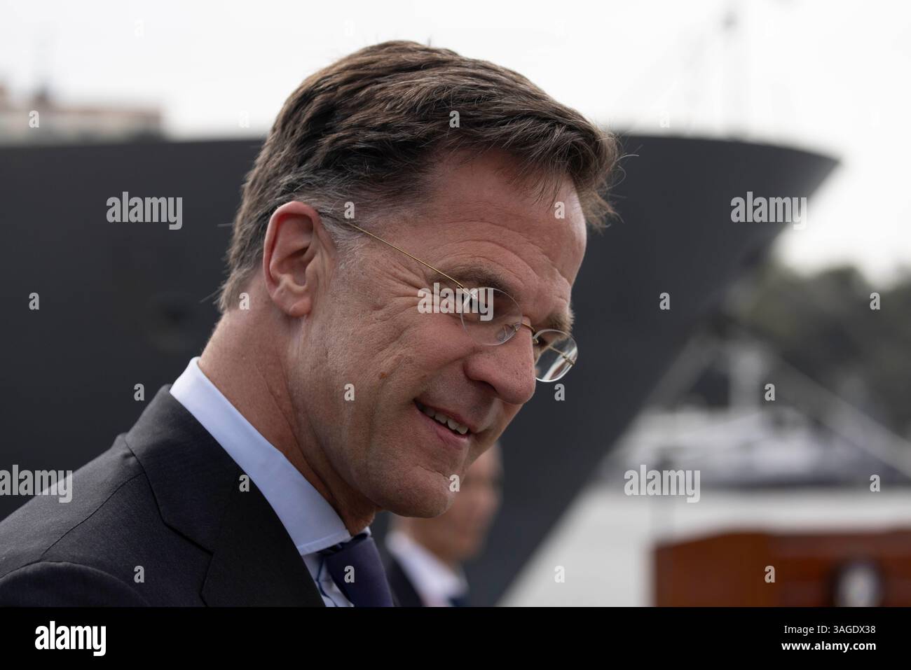 NATO Secretary General Mark Rutte speaks to journalists regarding the ...