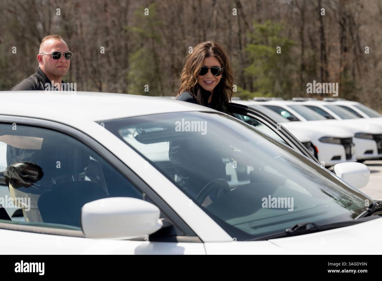 Department of Homeland Security (DHS) Secretary Kristi Noem visits the ...
