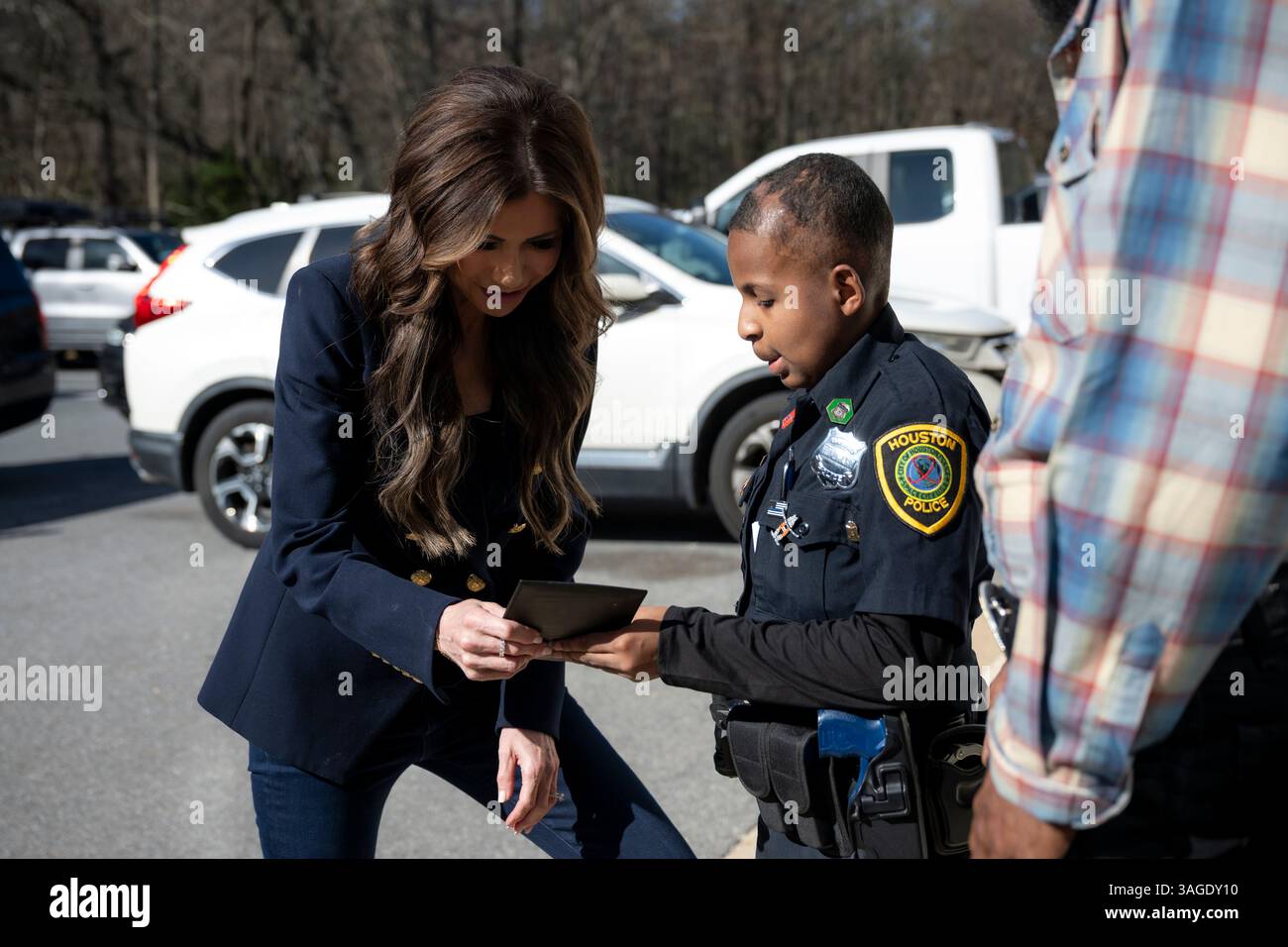 Department of Homeland Security (DHS) Secretary Kristi Noem visits the ...