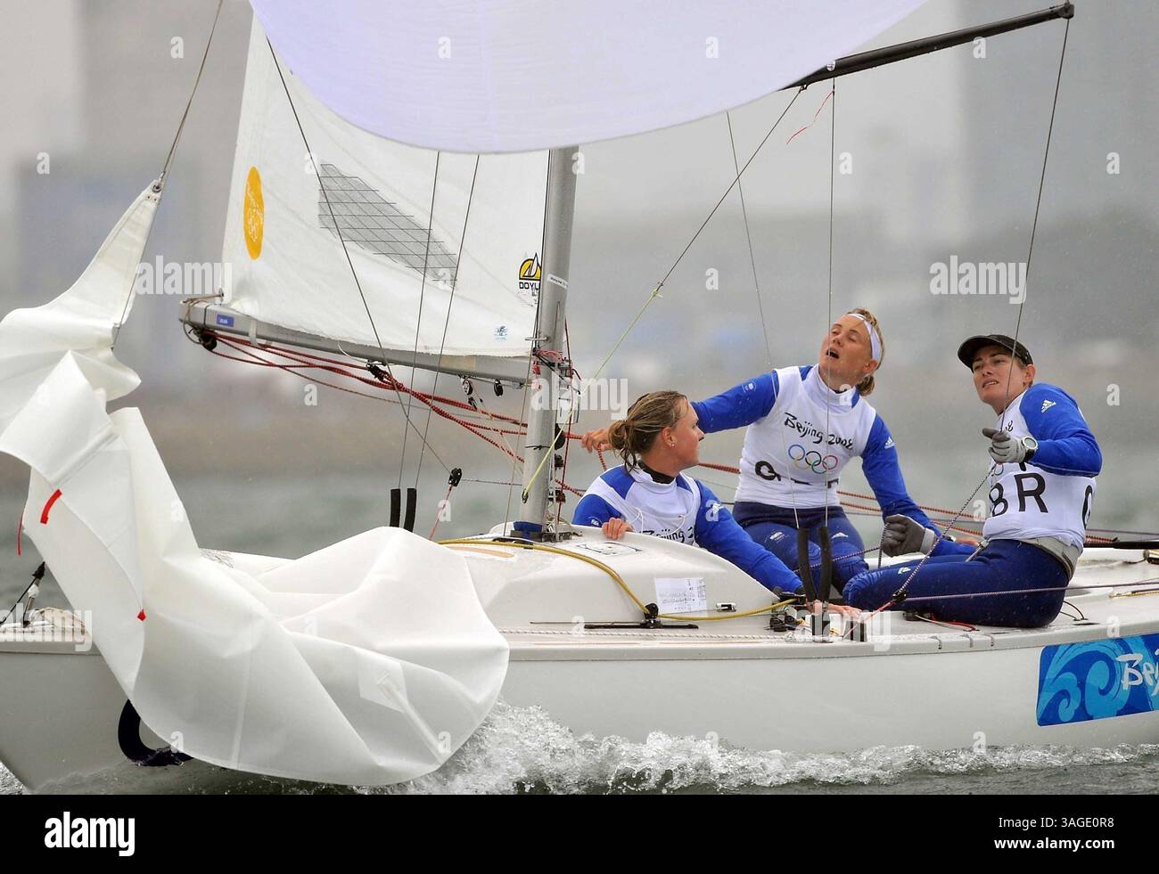 Aug 17, 2008 - Qingdao, China - The British team competes during the ...