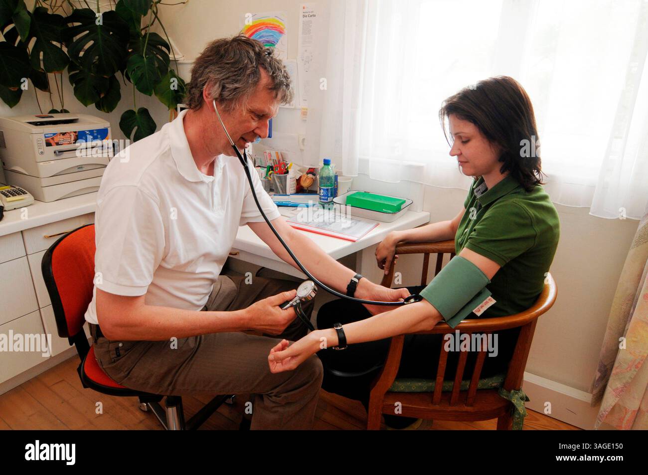 cardiovascular examination at the doctor, diagnosis of the physical ...