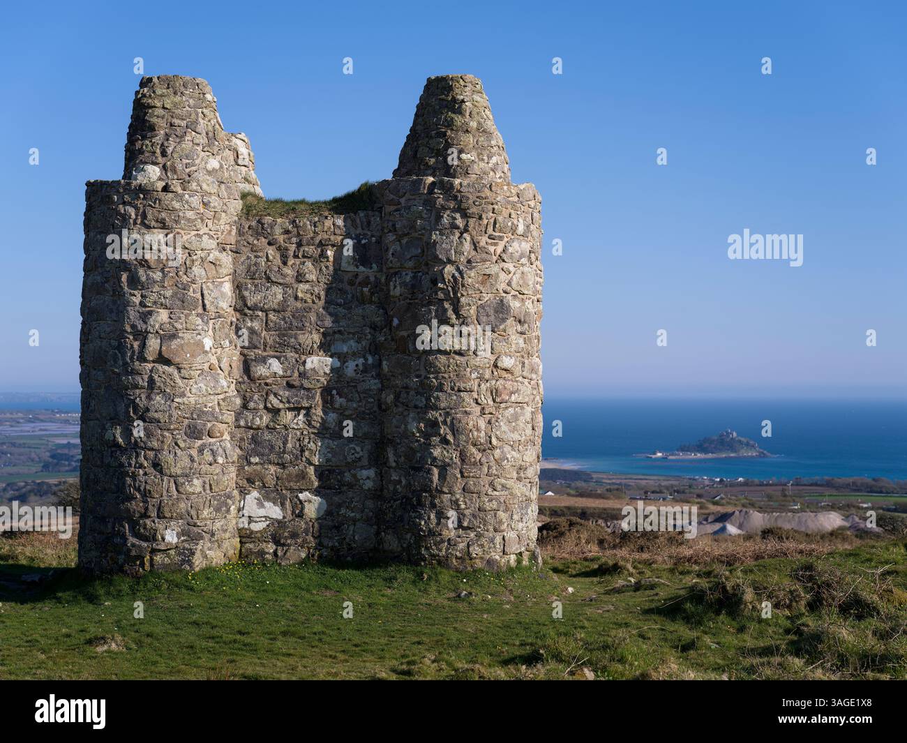 ROGERS TOWER 18th CENTURY FOLLY CASTLE & DINAS QUARRY PENWITH MOORS ...