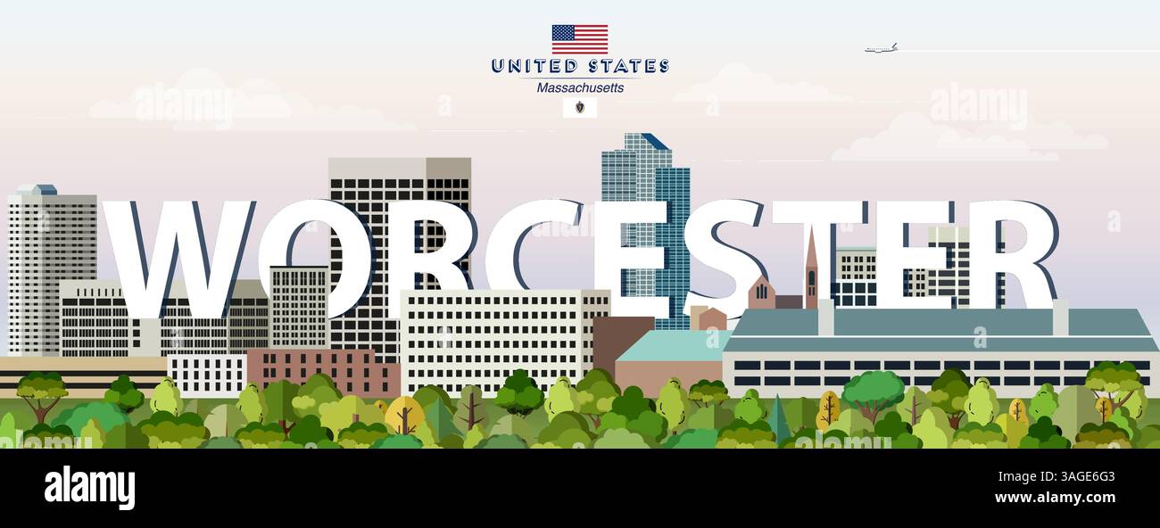 Worcester view Stock Vector Images - Alamy
