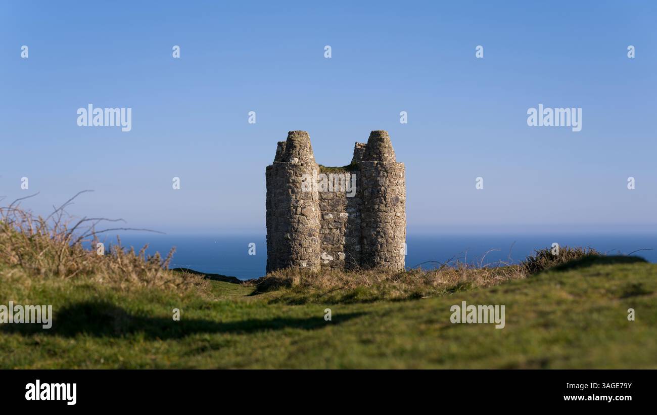 ROGERS TOWER 18th CENTURY FOLLY CASTLE & DINAS QUARRY PENWITH MOORS ...
