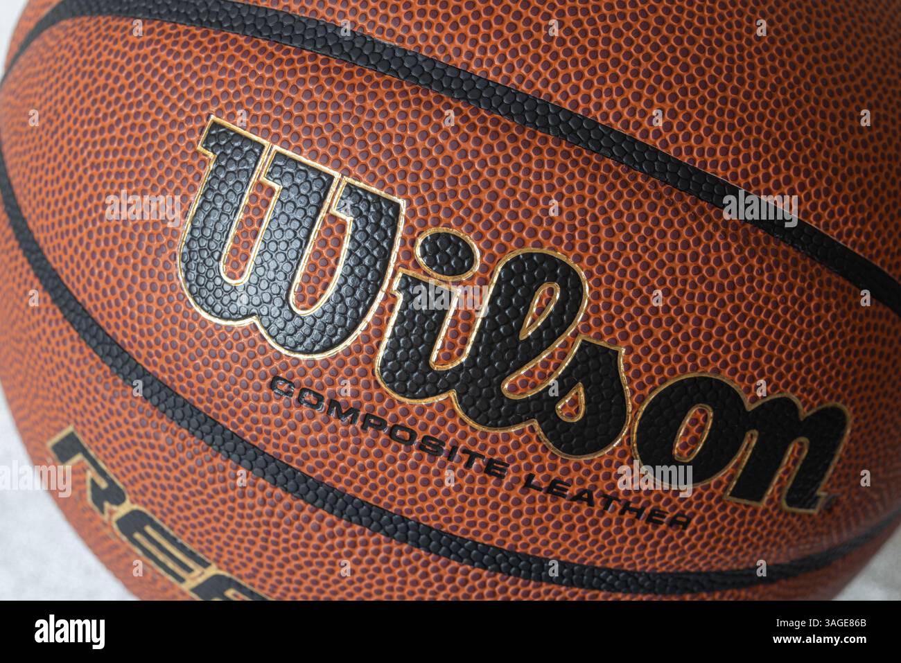 Lviv, Ukraine - April 8, 2025: Wilson Reaction PRO basketball Stock ...