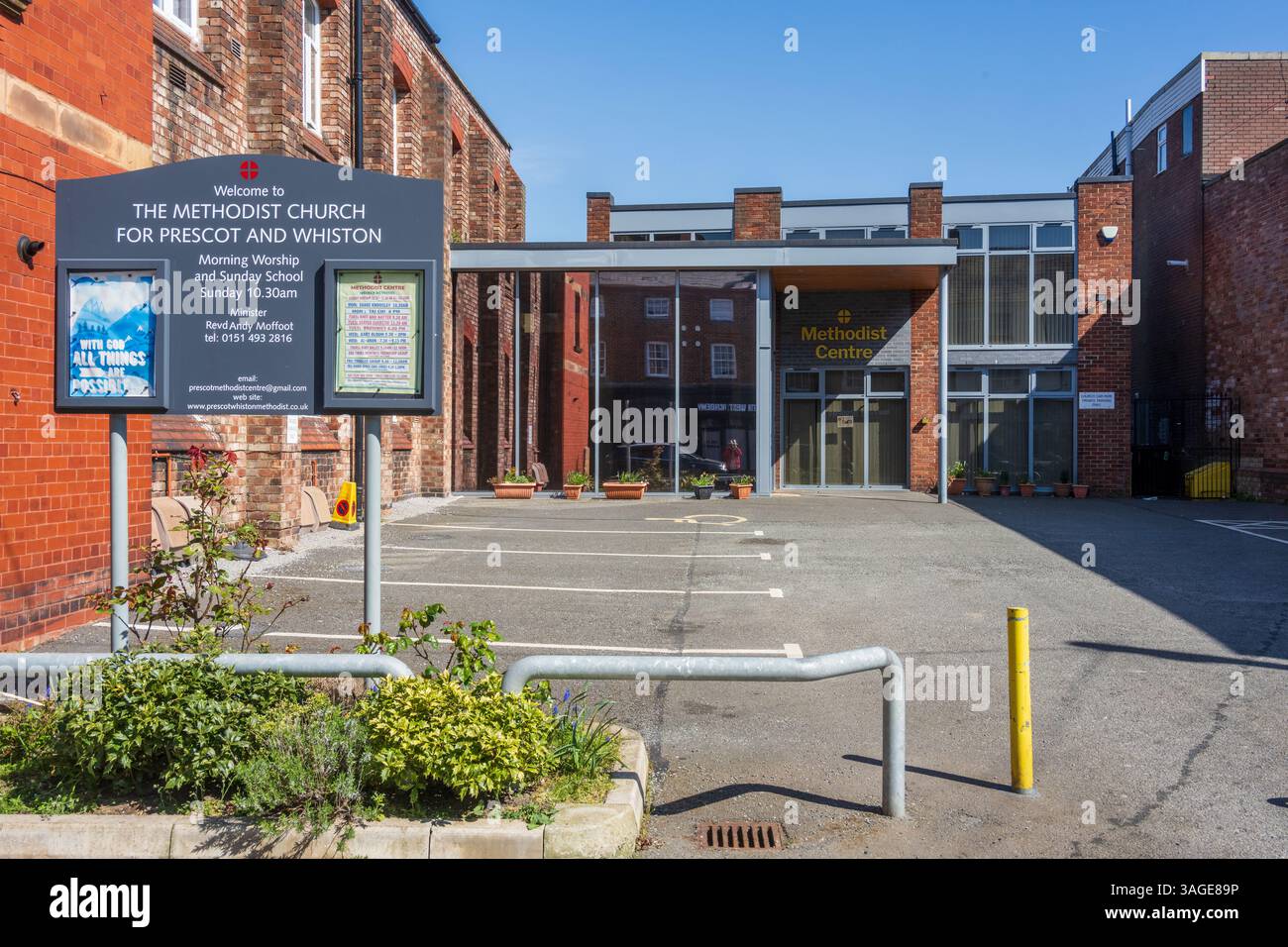 Prescot and Whiston Methodist church in the centre of Prescot ...
