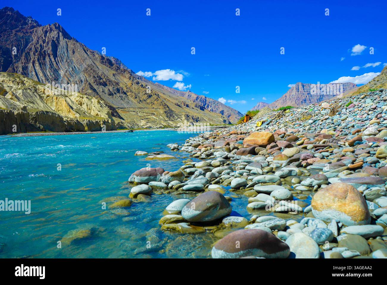 Spiritual Land of India, The Blue water River, Spiti River, Spiti ...