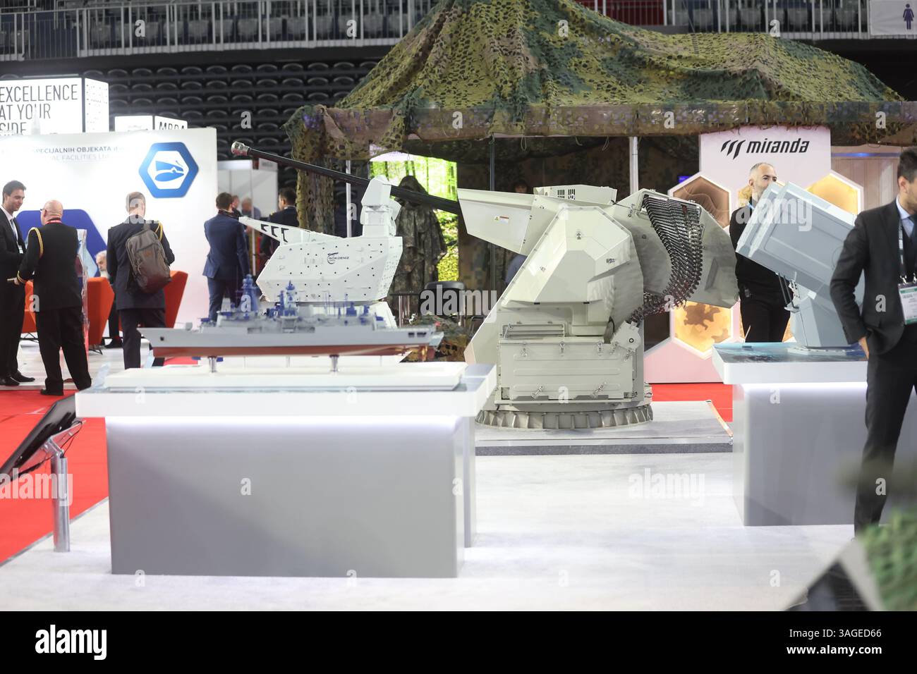 Zagreb, Croatia. 08th Apr, 2025. An international exhibition of arms ...