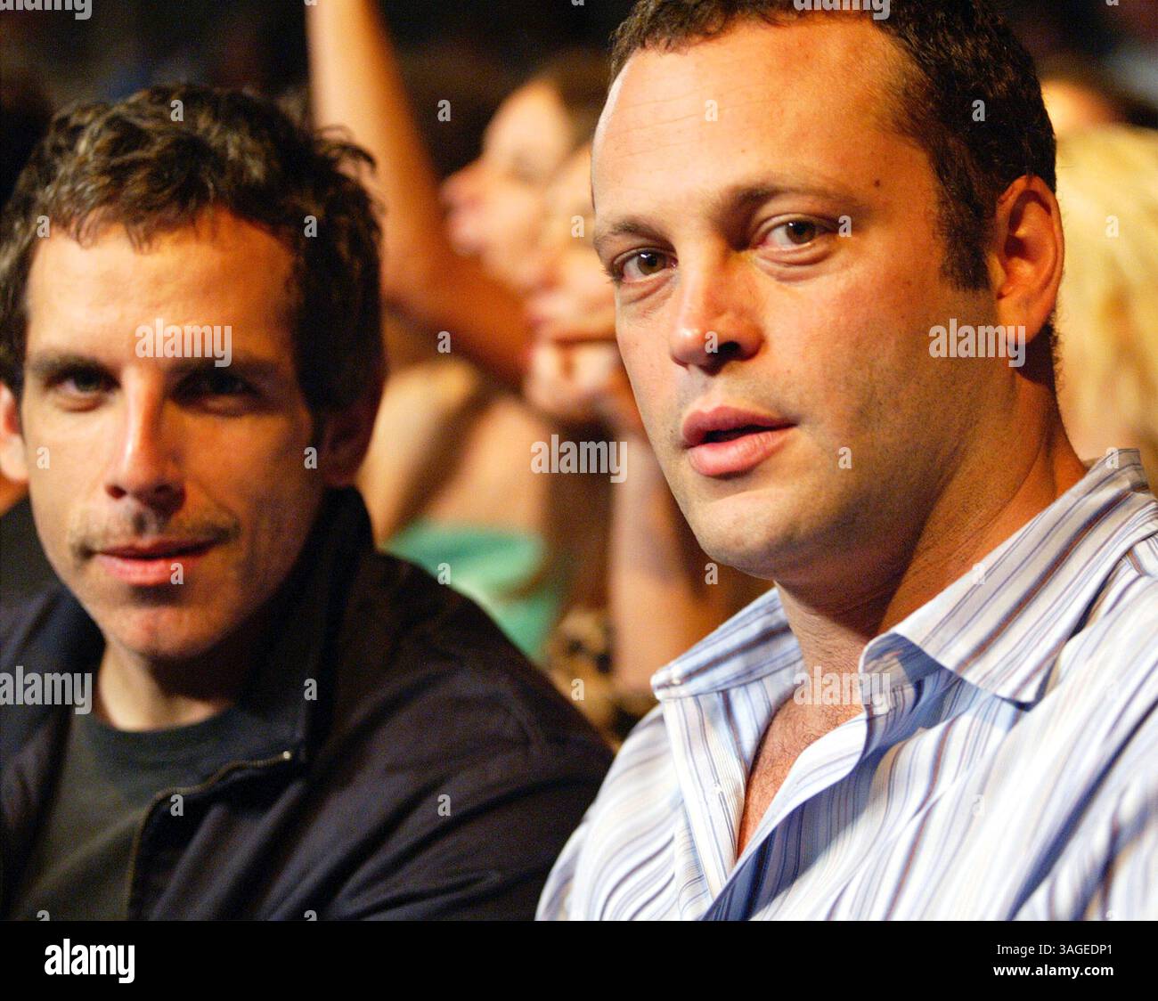 Oct 10, 2003; Los Angeles, CA, USA; Actors BEN STILLER and VINCE VAUGHN ...
