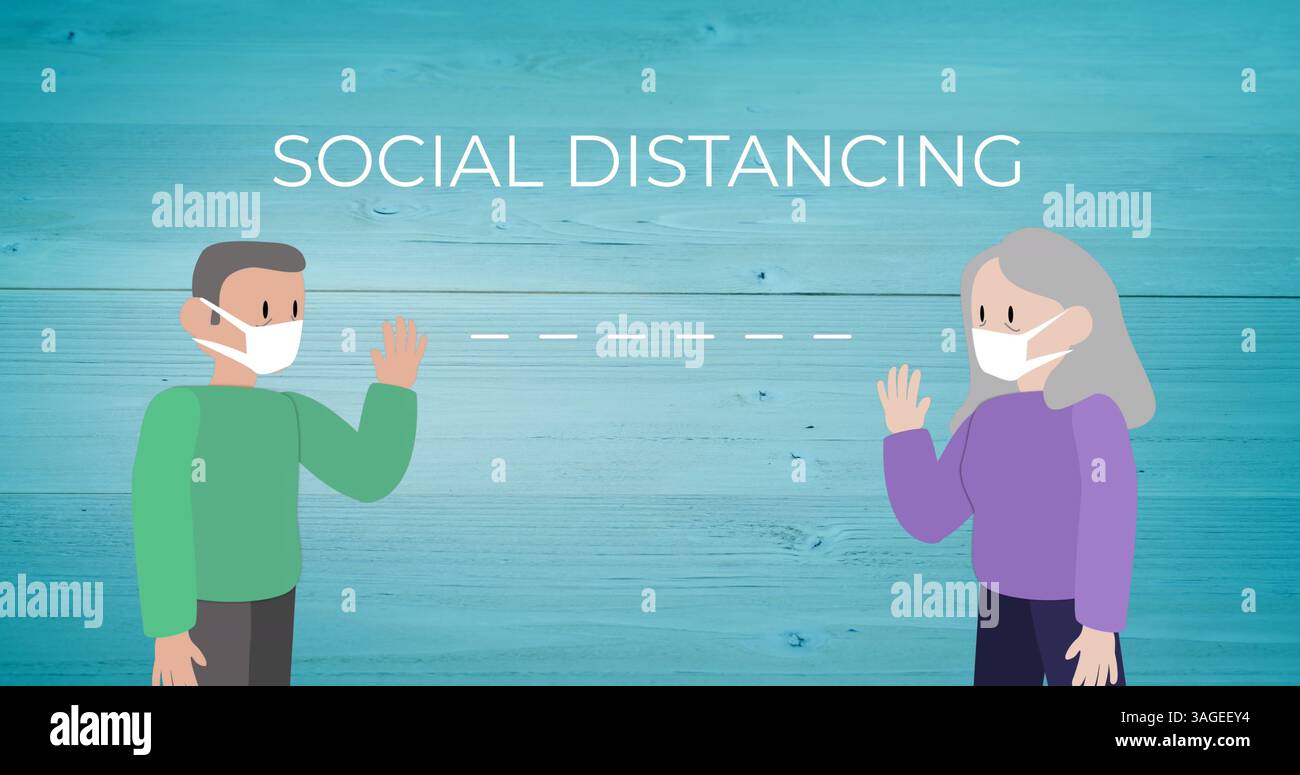 Social distance two people hi-res stock photography and images - Alamy