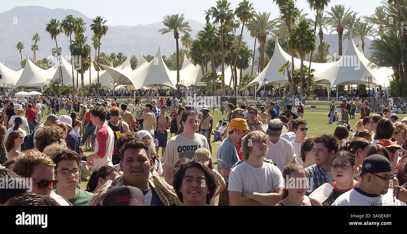 May 01, 2004; Indio, CA, USA; Crowd shot during the Coachella Valley Music and Arts Festival ...