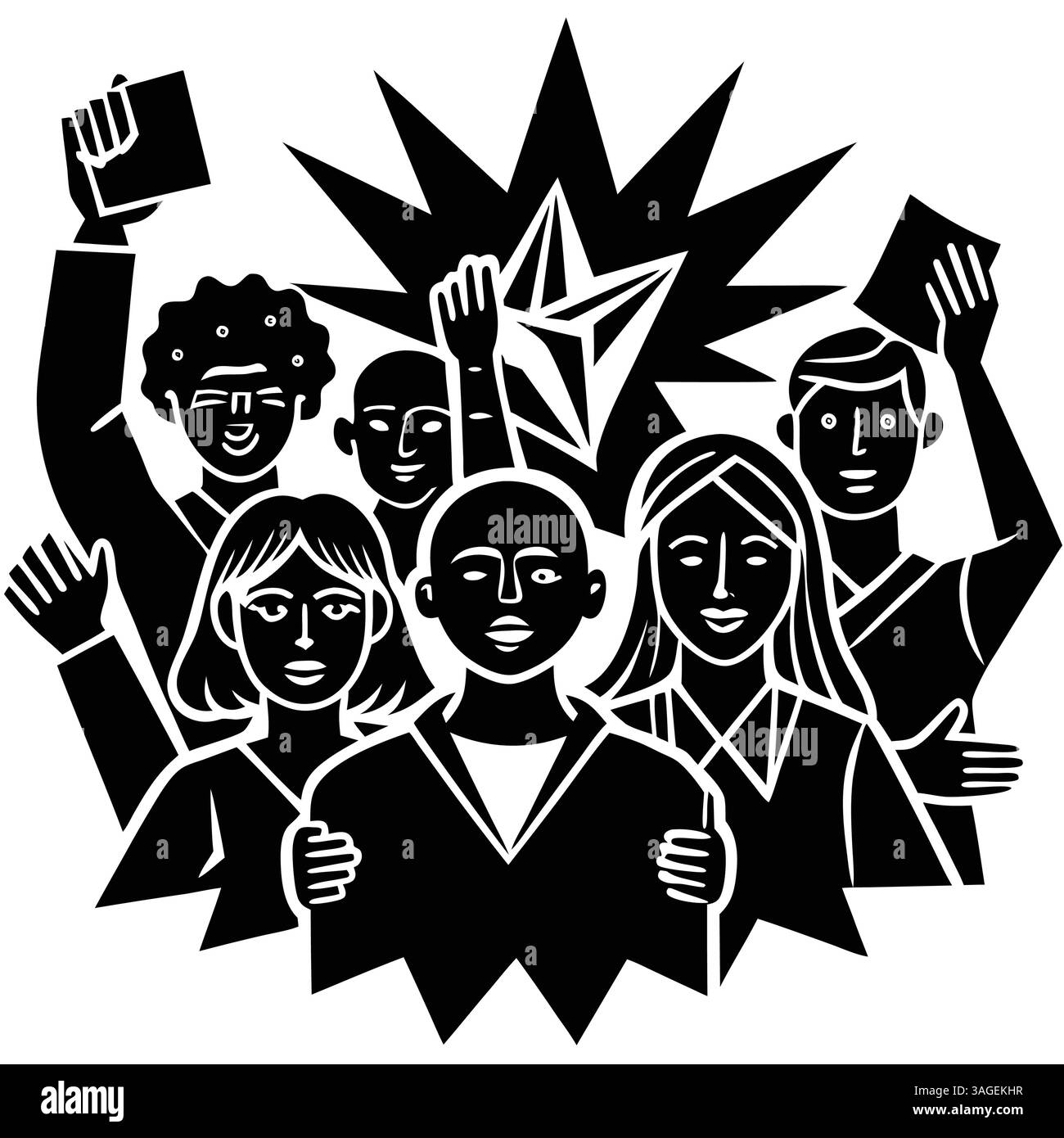 Vector Illustration of People – Group, Crowd, and Individual Characters ...