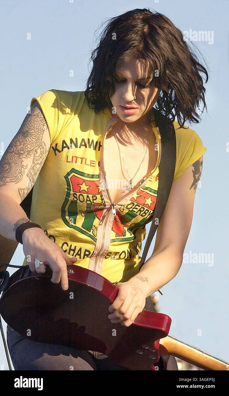 Nov 14, 2004; Anaheim, CA, USA; BRODY DALLE of 'The Distillers ...